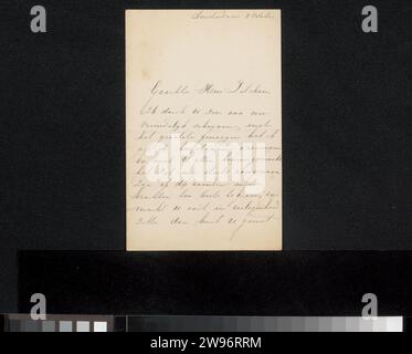 Letter to Philip Zilcken, 1867 - 1897 letter Paris paper. ink writing ...