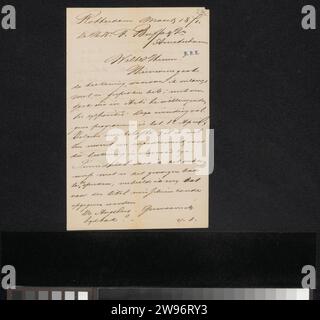 Letter to Frans Buffa and Sons, Charles Rochussen, 1872 letter ...