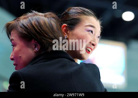 (L-R) Sonoko Nakano coach, Kaori Sakamoto, Mitsuko Graham coach (JPN ...