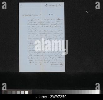 Letter to Frans Buffa and Sons, David Bles, 1868 letter The Hague paper ...
