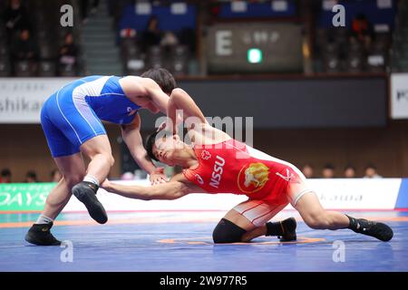(L-R) Masanosuke Ono, Kotaro Kiyooka, DECEMBER 24, 2023 - Wrestling ...