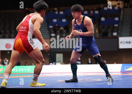 (L-R) Taizo Yoshida, Hayato Tamaoka, DECEMBER 24, 2023 - Wrestling ...