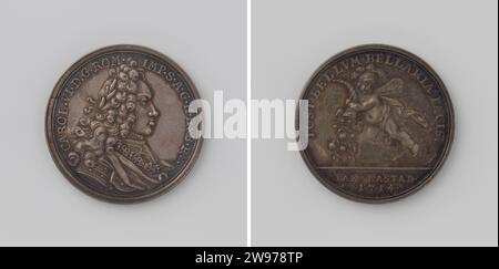 Peace of Rastatt, Georg Wilhelm Vestner, 1714 Silver medal. Front ...