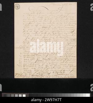 Letter to Ernst Willem Jan Bagelaar, Jan Willem Pieneman, c. 1820 ...