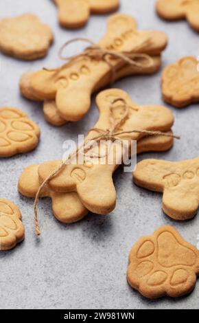 Homemade organic dog biscuits. Cookies for dog with different shape ...