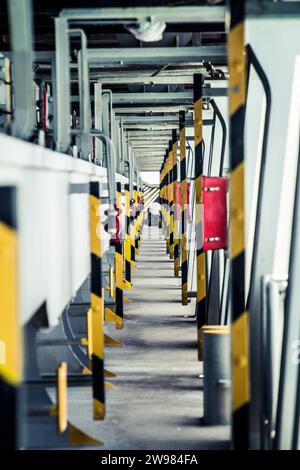 Corridor of a ship at sea Stock Photo - Alamy