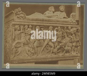 Sarcophagus with Diana's hunt in the Capitoline Museums in Rome, Italy ...