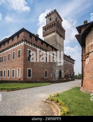 Chignolo Po Castle, an iconic structure located in Lombardy, Italy ...