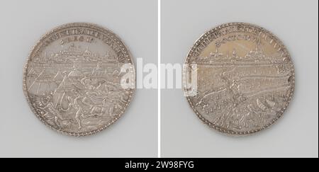 Siege of Leiden 1574 ,, 1574 history medal Silver medal, on the front ...