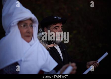 Olentzero and Mari Domingi, characters from Navarrese Basque mythology ...