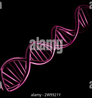 Vector isolated illustration of cells DNA with neon effect Stock Vector ...