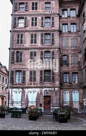 A typical residential building in Geneva, Switzerland, on 21 May 2023 ...