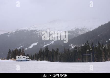 Open fields and majestic mountains in the background. Rural countryside ...