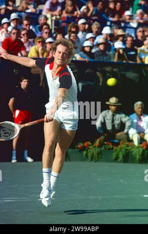 John McEnroe (USA) competing at the 1981 US Open Tennis Stock Photo - Alamy