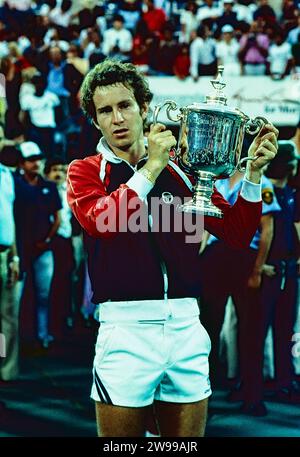 John McEnroe (USA) winner of the Men's Singles Grand Slam title at the ...