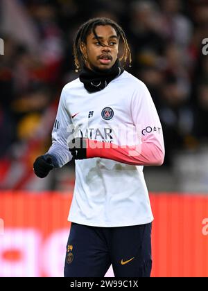 LILLE - Bradley Barcola of Paris Saint-Germain during the French Ligue ...