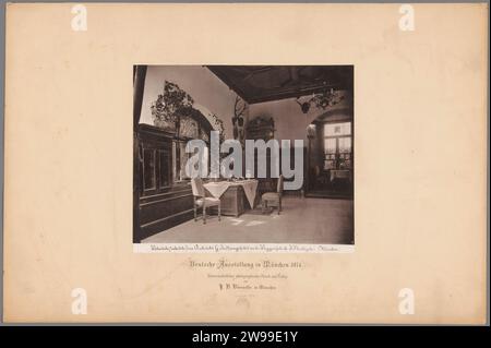 Setup of a living room designed by G. Seidl in the Bayerisches National Museum in Munich, 1876 ...