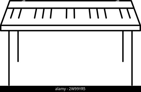 Music, simple keyboard icon (keyboardist), Vector Illustration Stock ...