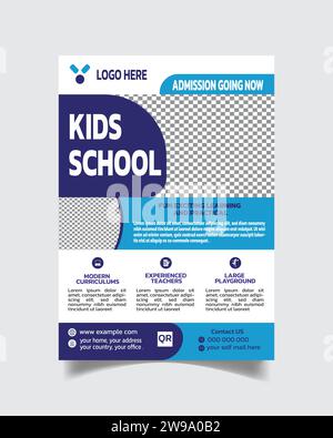 Students Admission Flyer and Creative School Admission Leaflet Vector ...