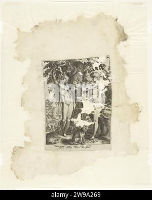 Adam en Eva, anonymous, after Bartholomeus Spranger, after Hendrick ...