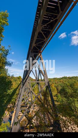 The Elk Creek Train Trestle in Girard PA, USA Stock Photo - Alamy