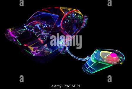 Glass Glowing Electric Car Charging Stock Photo - Alamy