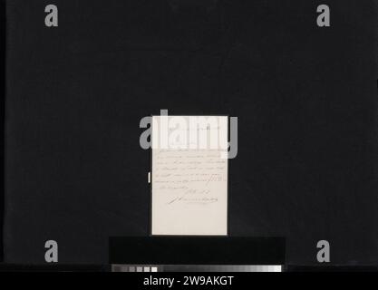 Letter to Pieter Verloren of Themaat, Johannes Pieter van Swapth, 1860 ...