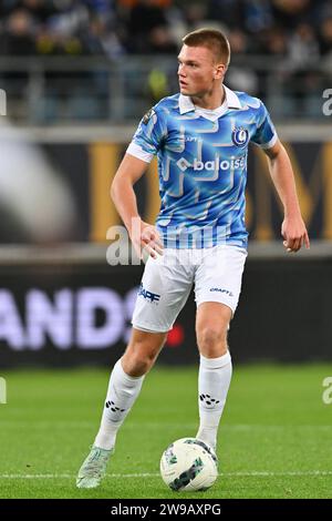 Bram Lagae (4) of Belgium pictured during a friendly soccer game ...