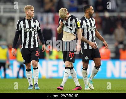 Lewis Hall Of Newcastle United dejected during the Newcastle United v ...