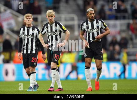 Lewis Hall Of Newcastle United dejected during the Newcastle United v ...