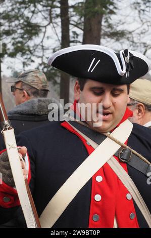 The reenactment of Washington crossing the Delaware River is done every ...