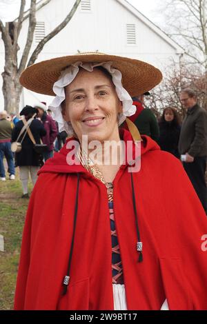 The reenactment of Washington crossing the Delaware River is done every ...
