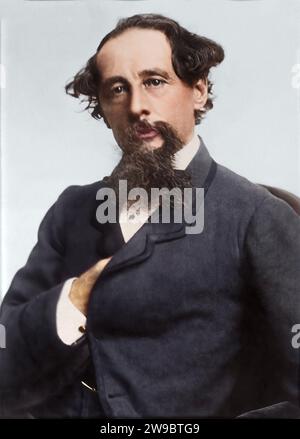 Portrait of Charles Dickens. Circa 1860 - 1870. The London Stereoscopic ...