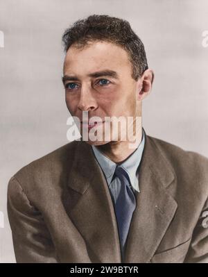 Portrait of Dr. J. Robert Oppenheimer, atomic physicist and head of the ...