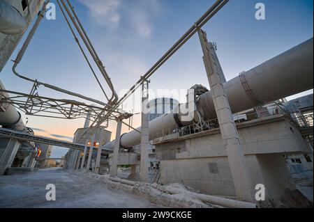 Rotating furnace for construction materials roasting Stock Photo - Alamy