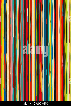 Dripping Paint Colorful Seamless Abstract Pattern Vector Illustration ...