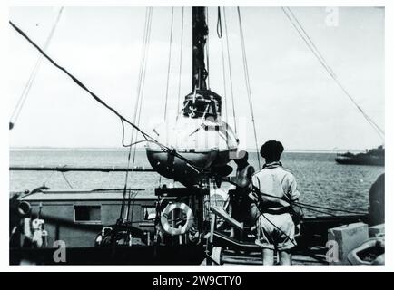Welman 1-man mini submarine at Careening Bay Camp on Garden Island in ...