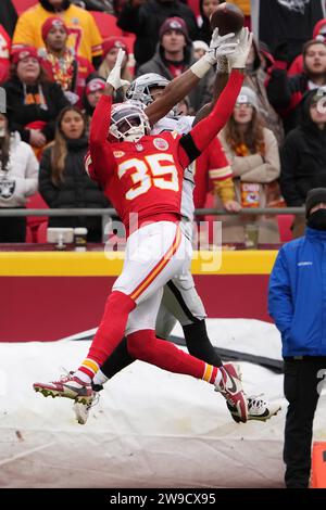 Kansas City Chiefs cornerback Jaylen Watson (35) stops Philadelphia ...