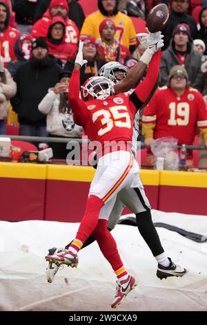 Kansas City Chiefs cornerback Jaylen Watson arrives prior to an NFL ...