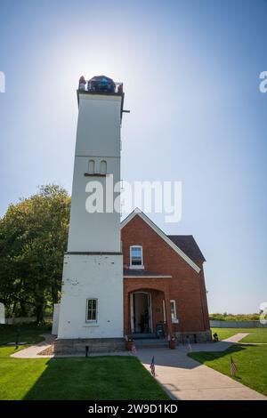 The Presque Isle Lighthouse, Lake Erie in Pennsylvania Stock Photo - Alamy