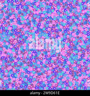 Floral blue-violet background. Pink thorny thistle flower. A pink ...