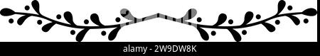 Text divider, border, text border, black with transparent background ...