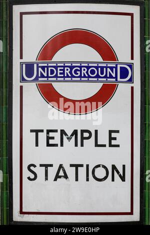 Temple Station Underground exterior London Underground tube station ...