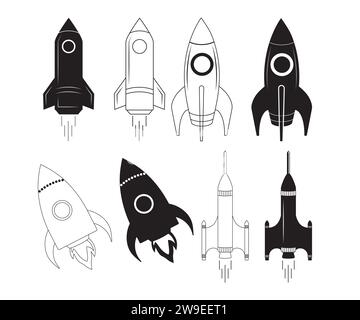 space rocket icon Stock Vector Image & Art - Alamy