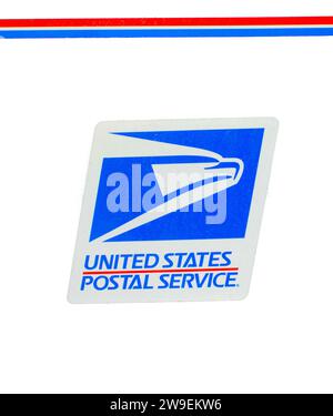 Ocala, Florida, USA November 2, 2023 USPS truck delivering mail on ...