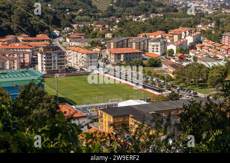 Laredo, Spain. Views of the San Lorenzo football stadium of Laredo from ...