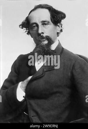Portrait of Charles Dickens. Circa 1860 - 1870. The London Stereoscopic ...