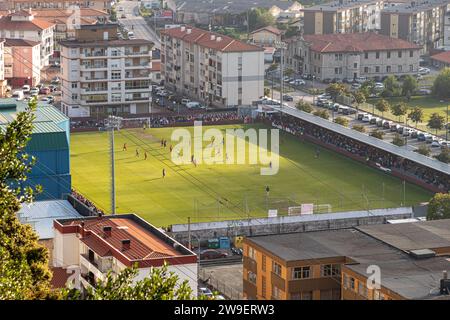 Laredo, Spain. Views of the San Lorenzo football stadium of Laredo from ...