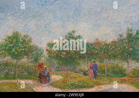 Garden with Courting Couples / Square Saint-Pierre (1887) by Vincent ...