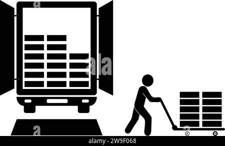 Unload material form truck | transport goods |Warehouse materials ...